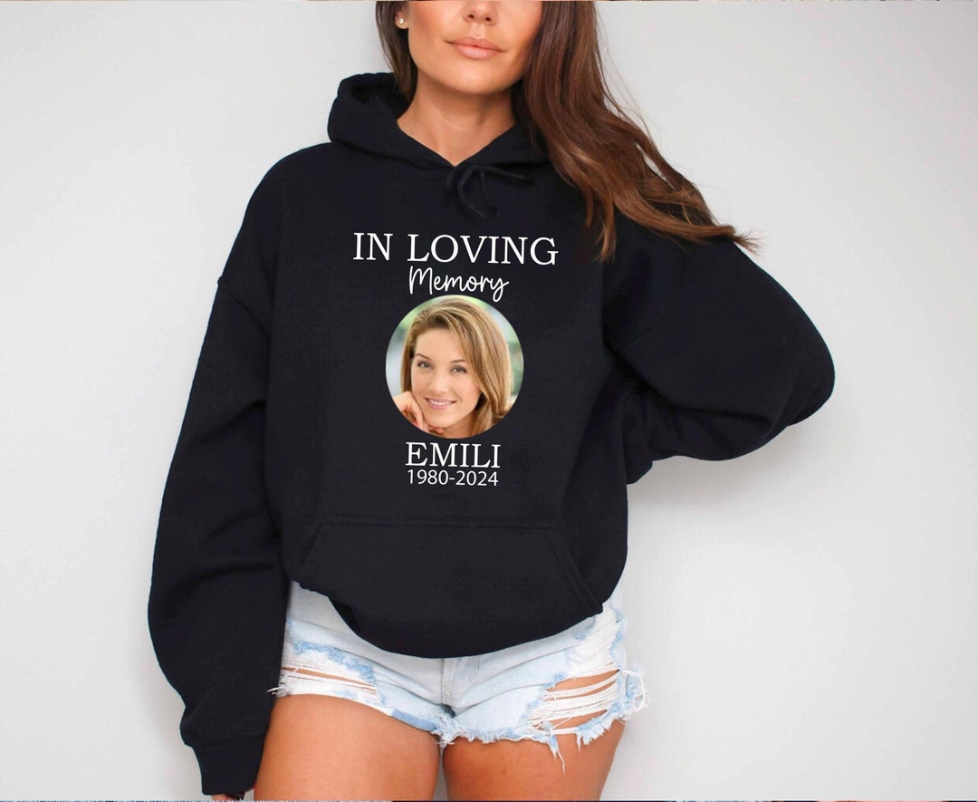 In Loving Memory Hoodie, Custom Funeral Hoodie, Rest in Peace Hoodie ...
