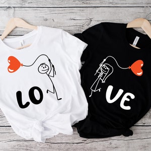 Couple Love T-shirt, Gift for Fiance, Love Tee, Newlywed Gift, Gift for ...