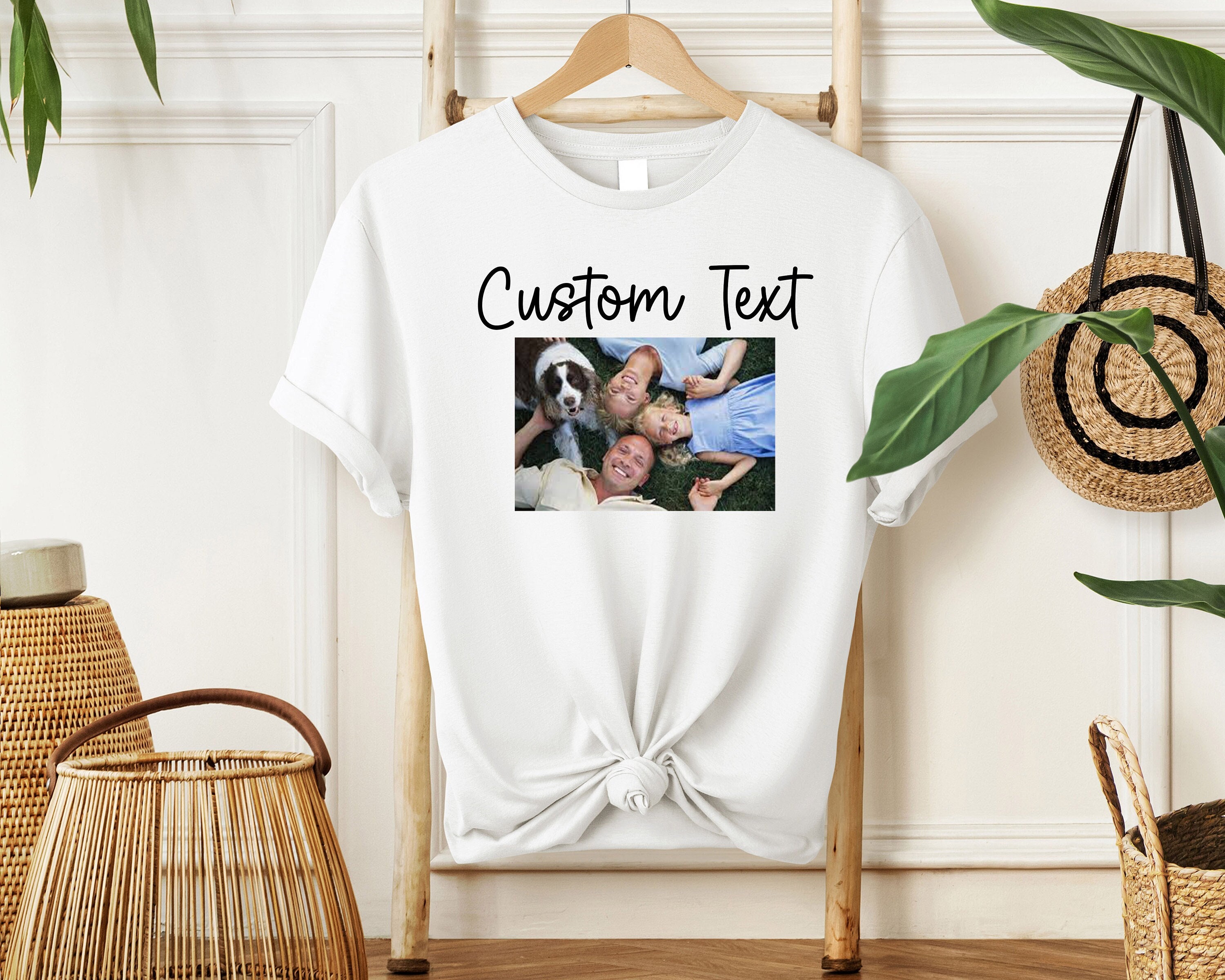Custom Photo T-shirt, Custom Picture Shirt, Birthday Photo Shirt ...