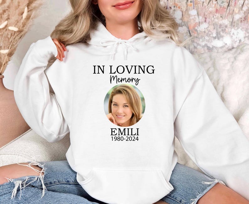 In Loving Memory Hoodie, Custom Funeral Hoodie, Rest in Peace Hoodie ...