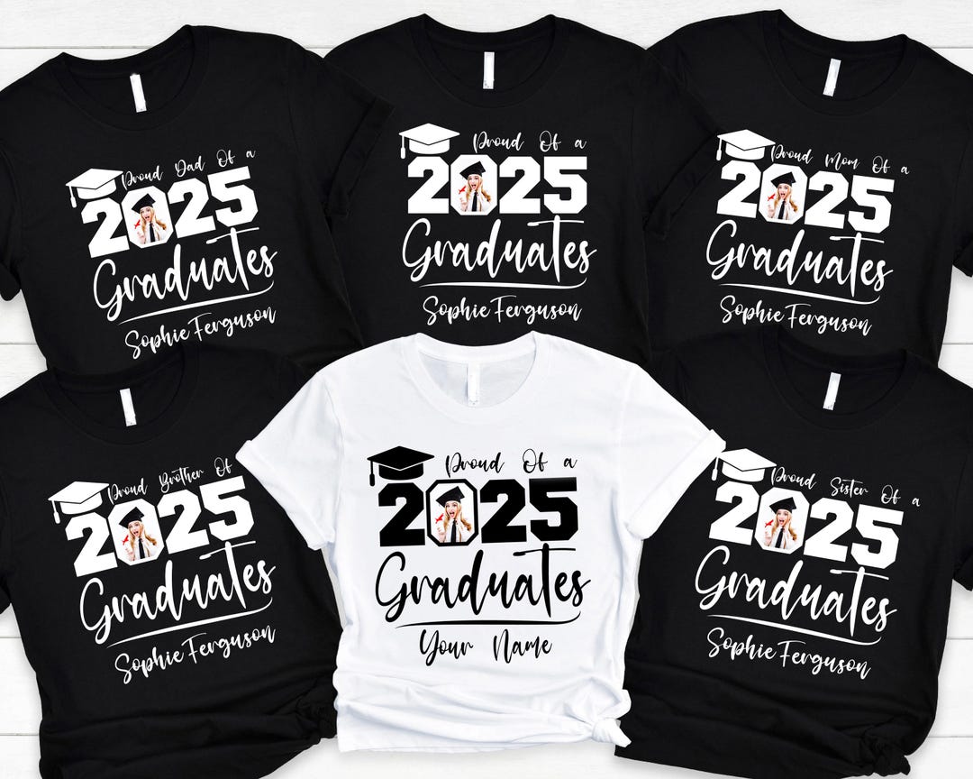 Personalized Graduation Family Shirt, Grad 2025 Shirt, Proud of ...