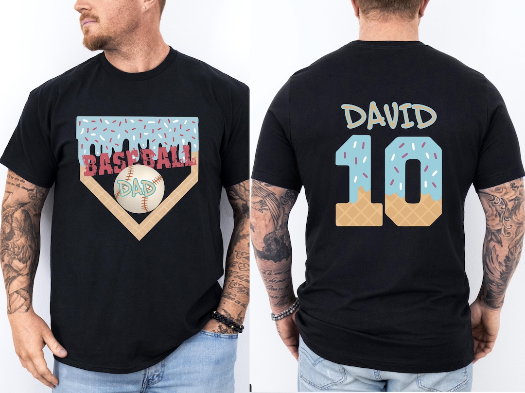 Custom Baseball Drip Dad Shirt, Baseball Jersey Shirt, Ice Cream Drip ...