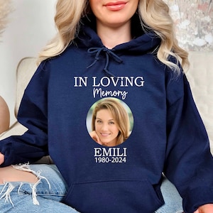 In Loving Memory Hoodie, Custom Funeral Hoodie, Rest in Peace Hoodie ...