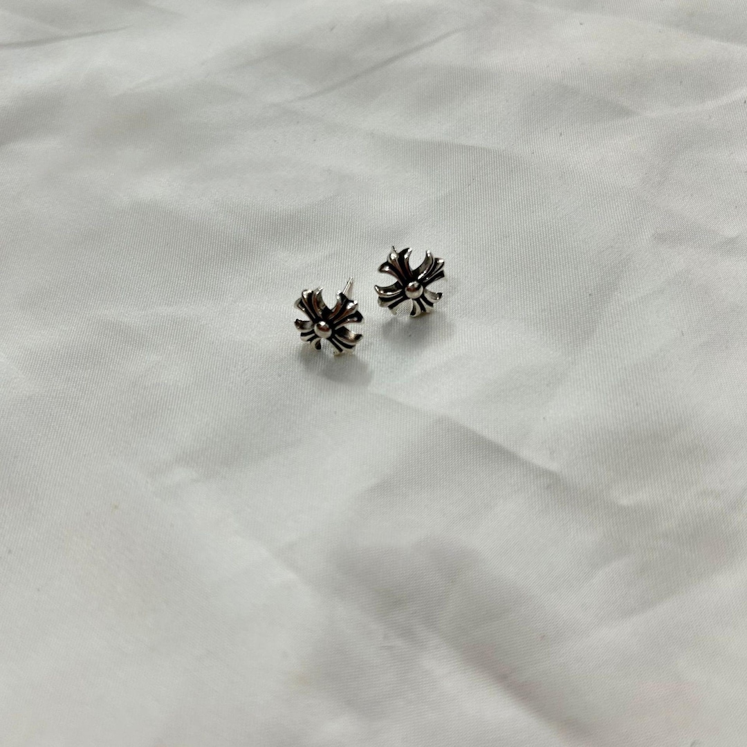 Chrome Hearts Earrings Sterling Silver Jewelry Accessories Handmade ...