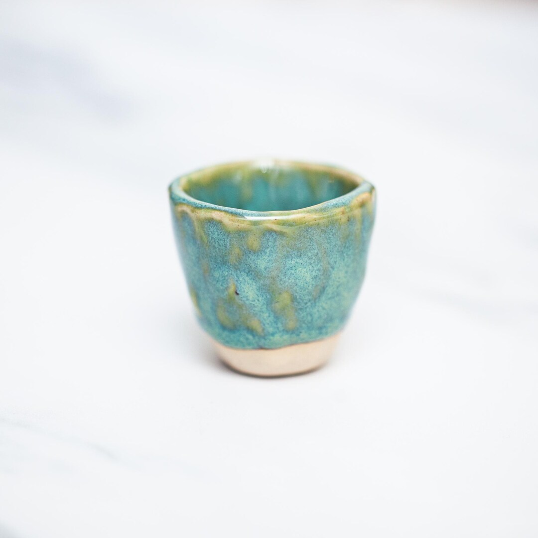 Tincture Thimble, Hand Built Pottery, Fire Cider Shot Glass, Wellness ...