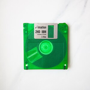 Floppy Disk Notebook, Retro Neon Handbound Book, Geek Gift - Etsy