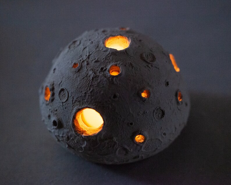 Moon Votive Candle Holder, Tea Light Candle Cover, Dreamy Moon Home ...