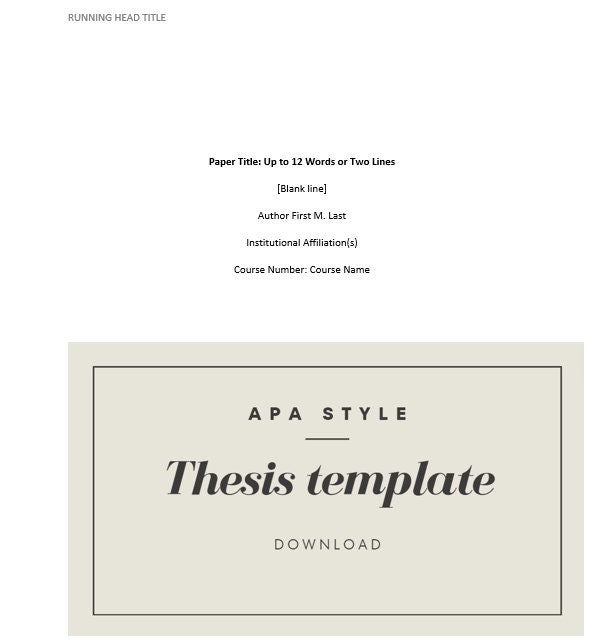 Thesis and Dissertation Template (MS. Word) - Etsy