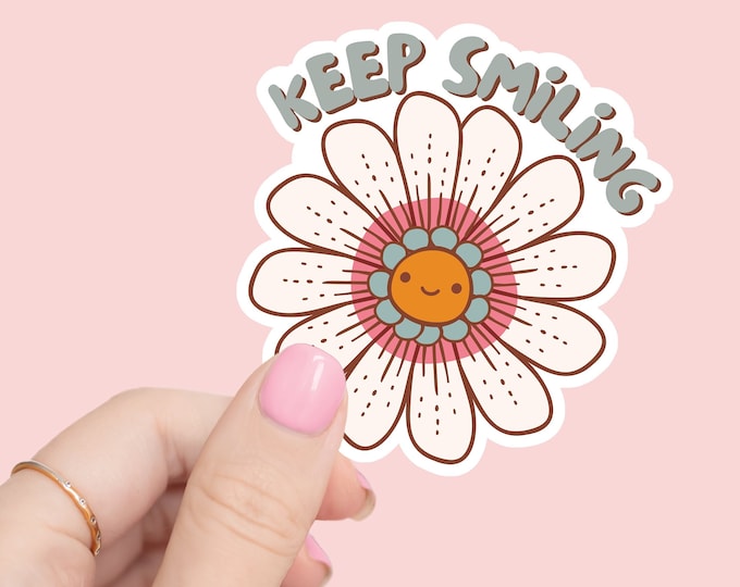 Happy Face Boho Stickers Smiley Waterproof Laptop Stickers Positivity ...