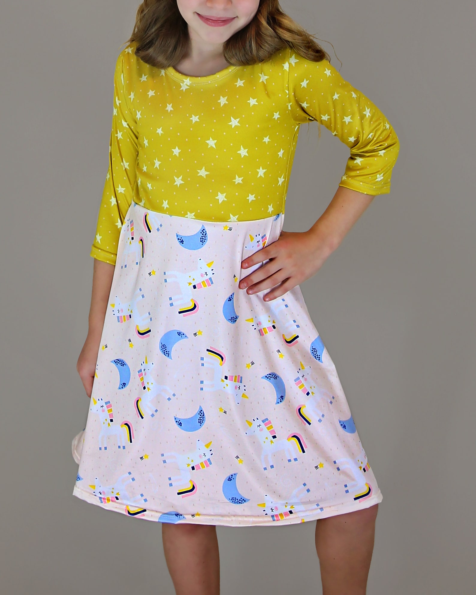 A-line Dress Girls Dress Twirly Dress Birthday Dress - Etsy