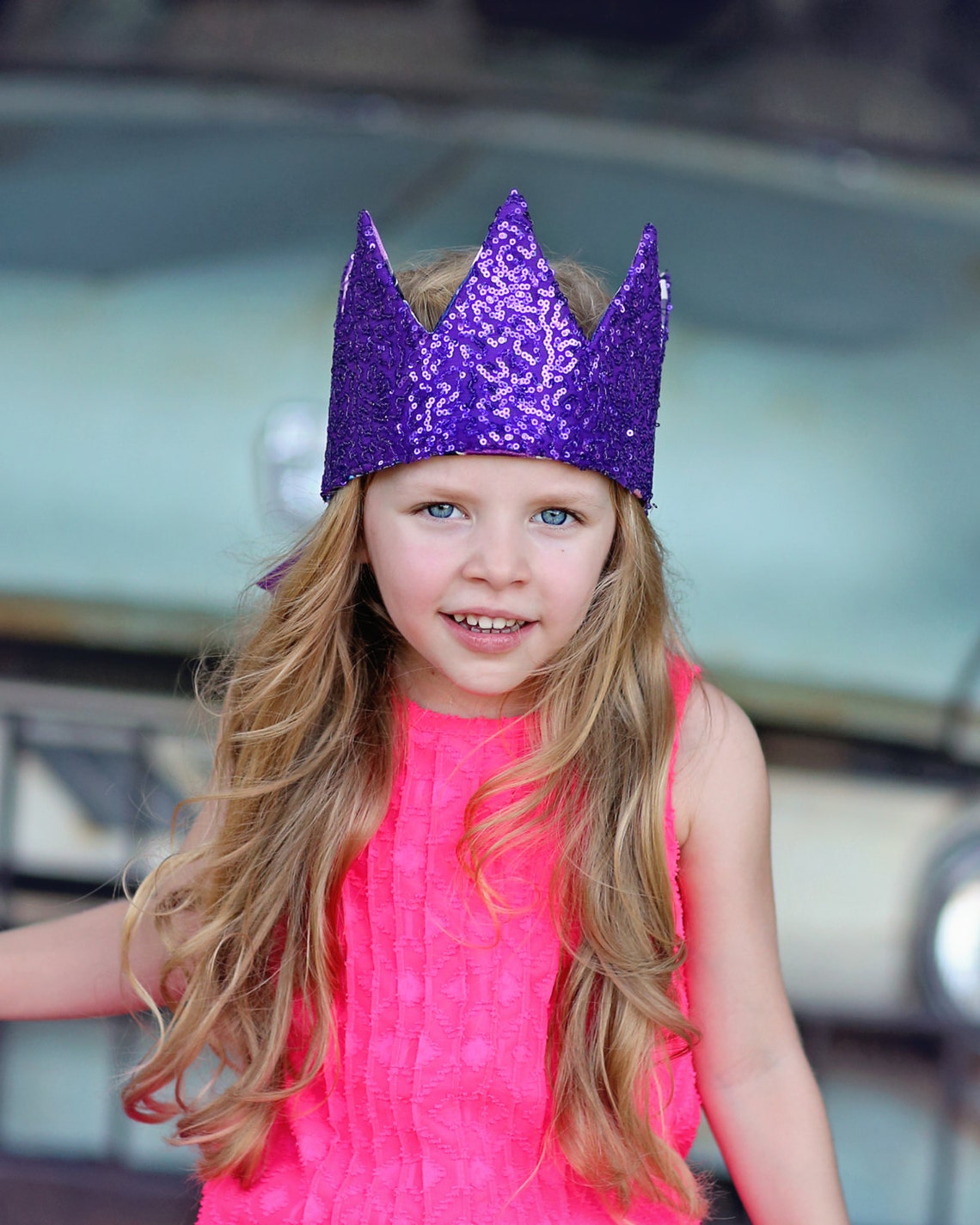 Purple Dress up Crown Sequin Crown Birthday Crown Purple - Etsy