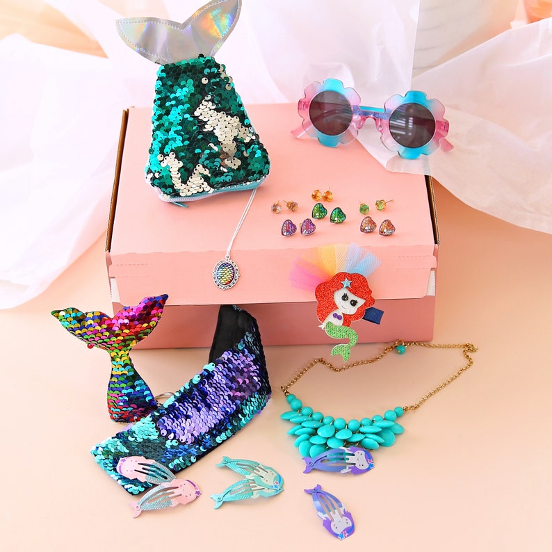 Mermaid Happy Birthday Box Gift Set- Valentines Gift Box, Kids Gift ...