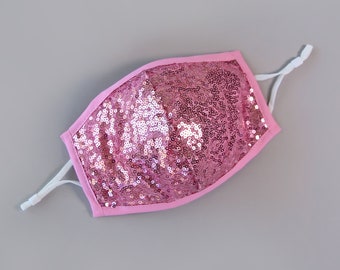 Sequin Face Mask Pocket Filter Face Mask Dust Face Mask | Etsy