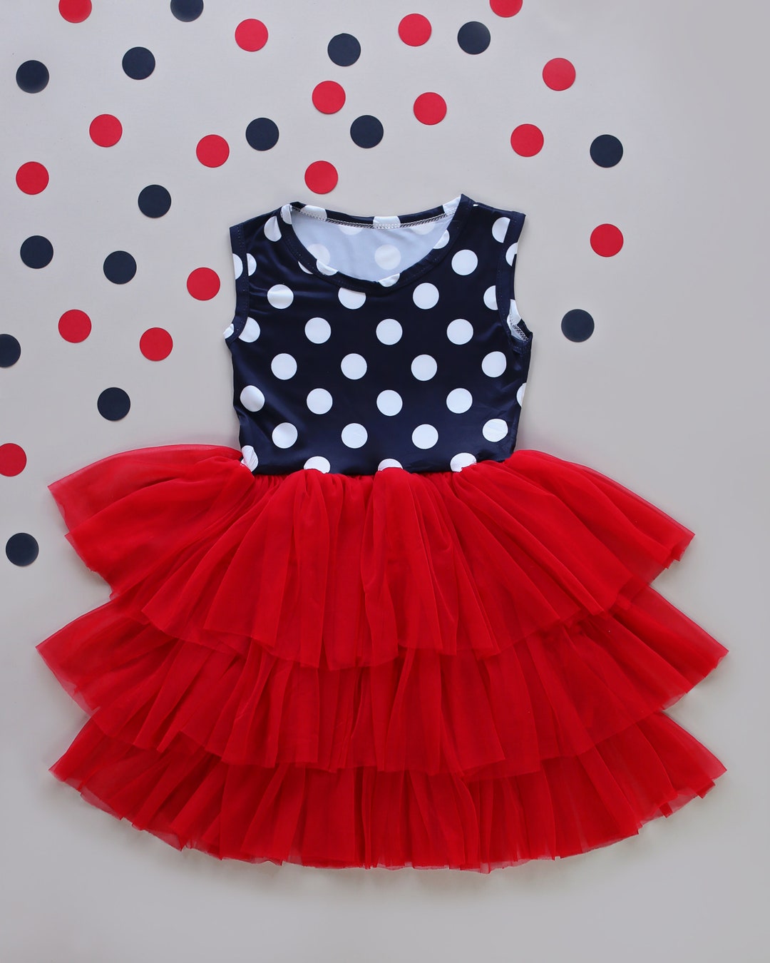 Girls Red and Black Polka Dot Tutu Dress Girls Tutu Dress, Polka Dot ...