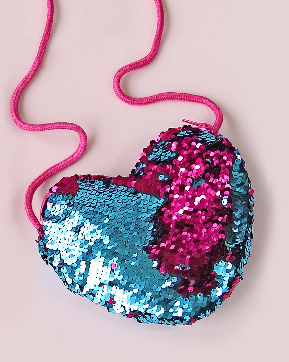 Heart Sequin Purse Flip Sequin Heart Bag Girls Heart Purse - Etsy