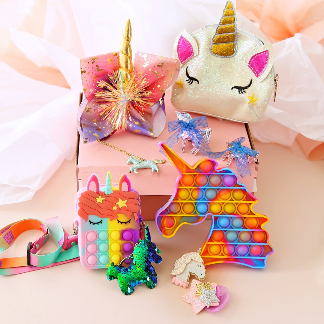 Unicorn Happy Birthday Box Gift Set- Valentines Gift Box, Kids Gift ...