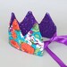 Purple Dress up Crown - Sequin Crown - Birthday Crown - Purple Floral ...