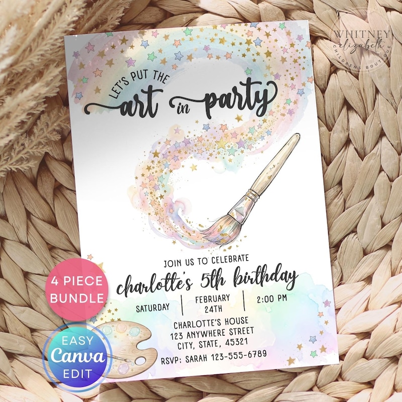 Barbie Pastel Invitation - Etsy