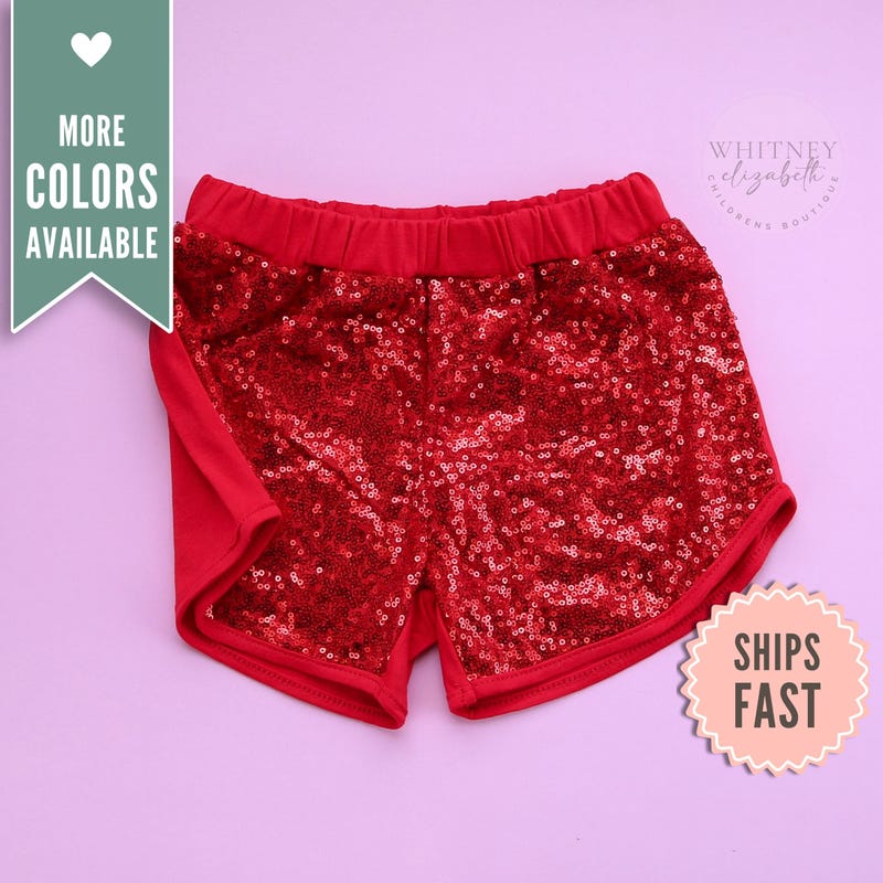 Short Red Sequin Skirt - Etsy