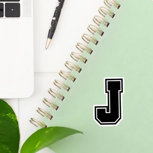 J Letter Sticker- Tumbler Sticker, Decal, Laptop Sticker, Water Bottle ...