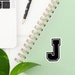 J Letter Sticker Tumbler Sticker Decal Laptop Sticker - Etsy