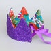 Purple Dress up Crown - Sequin Crown - Birthday Crown - Purple Floral ...