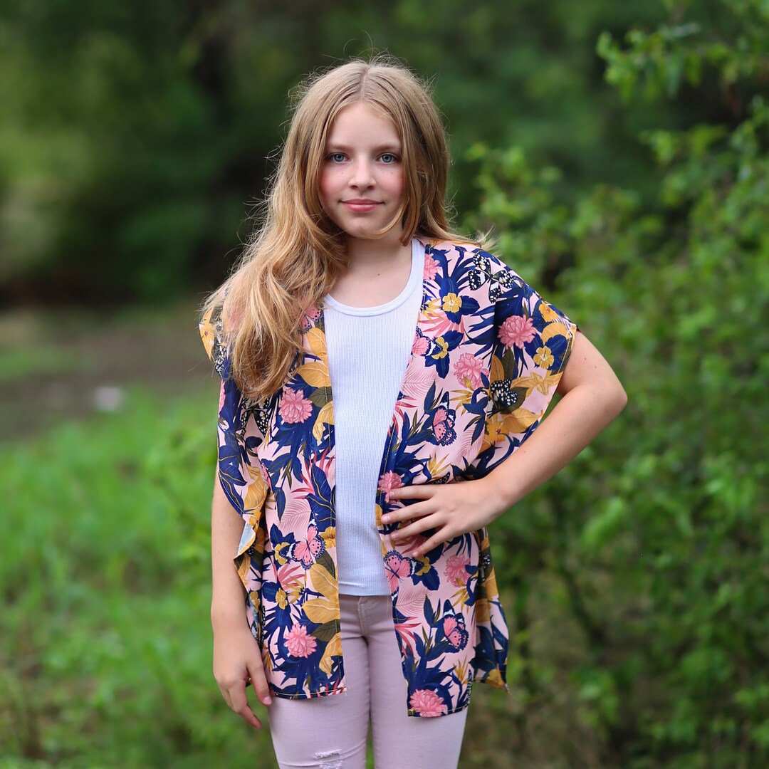 Matching Boho Kimono Floral Cardigans - Chic Floral Mom Me Set for ...