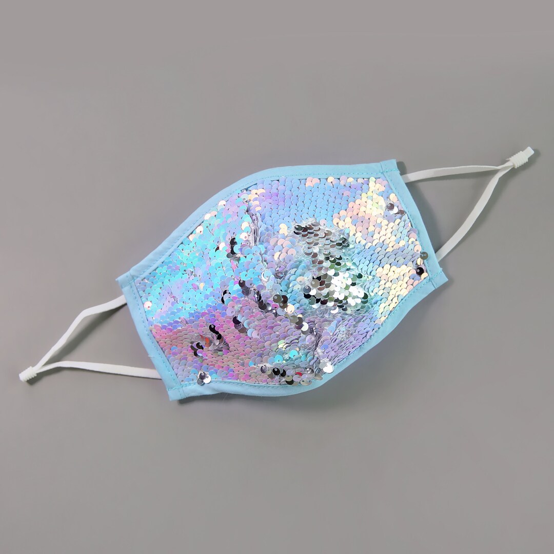Sequin Face Mask Pocket Filter Face Mask Dust Face Mask Etsy