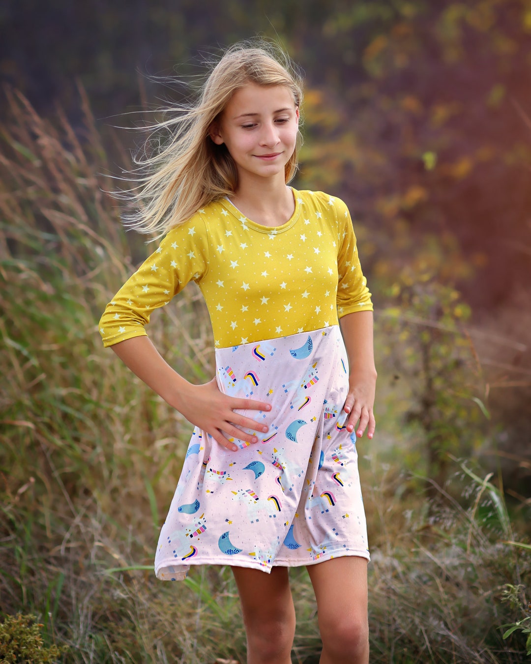 A-line Dress - Girls Dress - Twirly Dress - Birthday Dress - Party ...