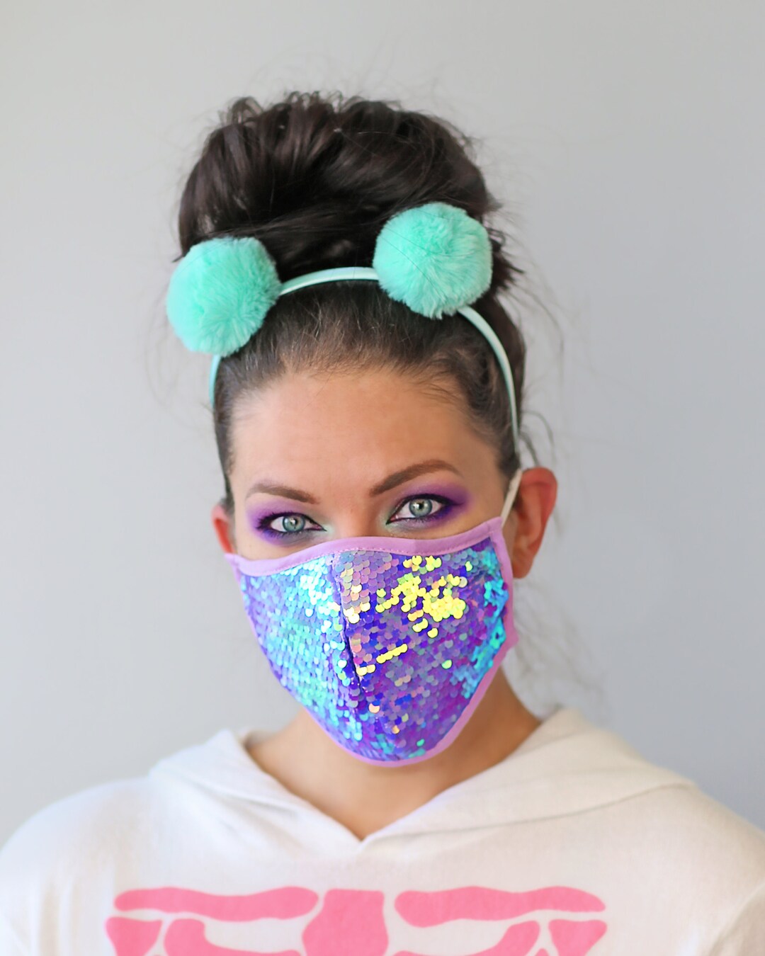 Sequin Face Mask Pocket Filter Face Mask Dust Face Mask Glam Face Mask