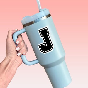 J Letter Sticker- Tumbler Sticker, Decal, Laptop Sticker, Water Bottle ...