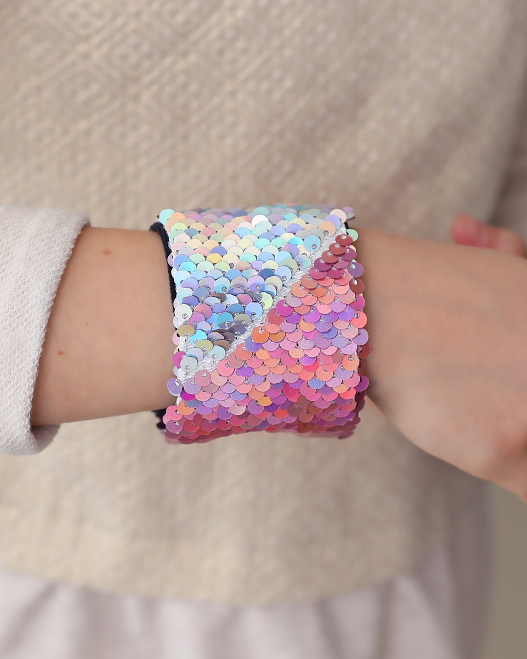 Magic Sequin Bracelet - Sequin Bracelet - Reversible Sequin Bracelet ...
