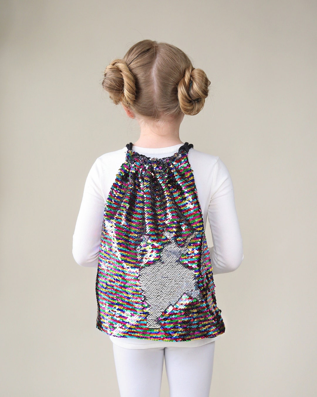 Rainbow Sequin Backpack - Sequin Backpack - Sequin Bag - Reversible ...