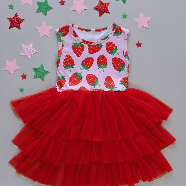 Strawberry Dress - Etsy