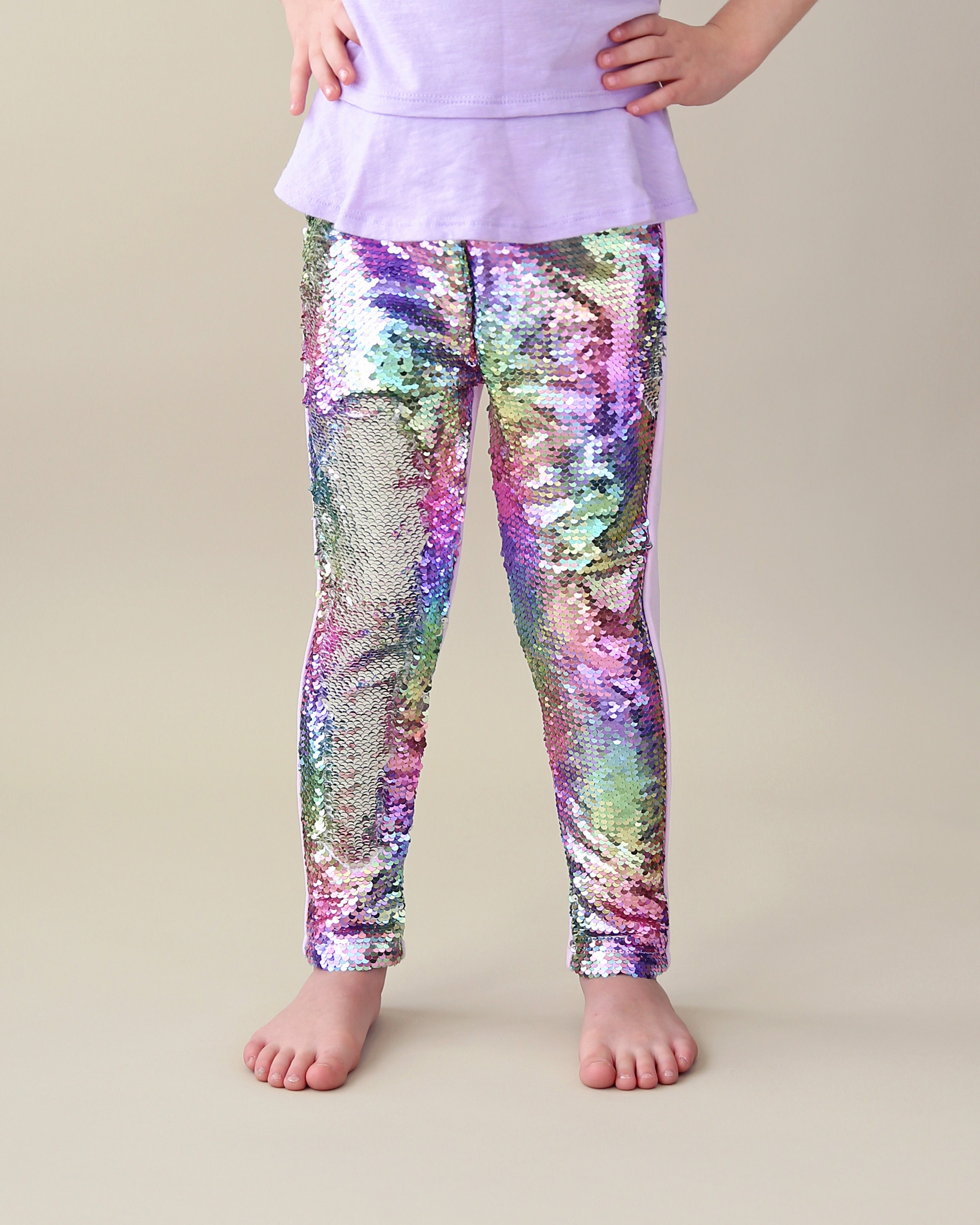 Pastel Rainbow Reversible Pants Rainbow Flip Leggings - Etsy