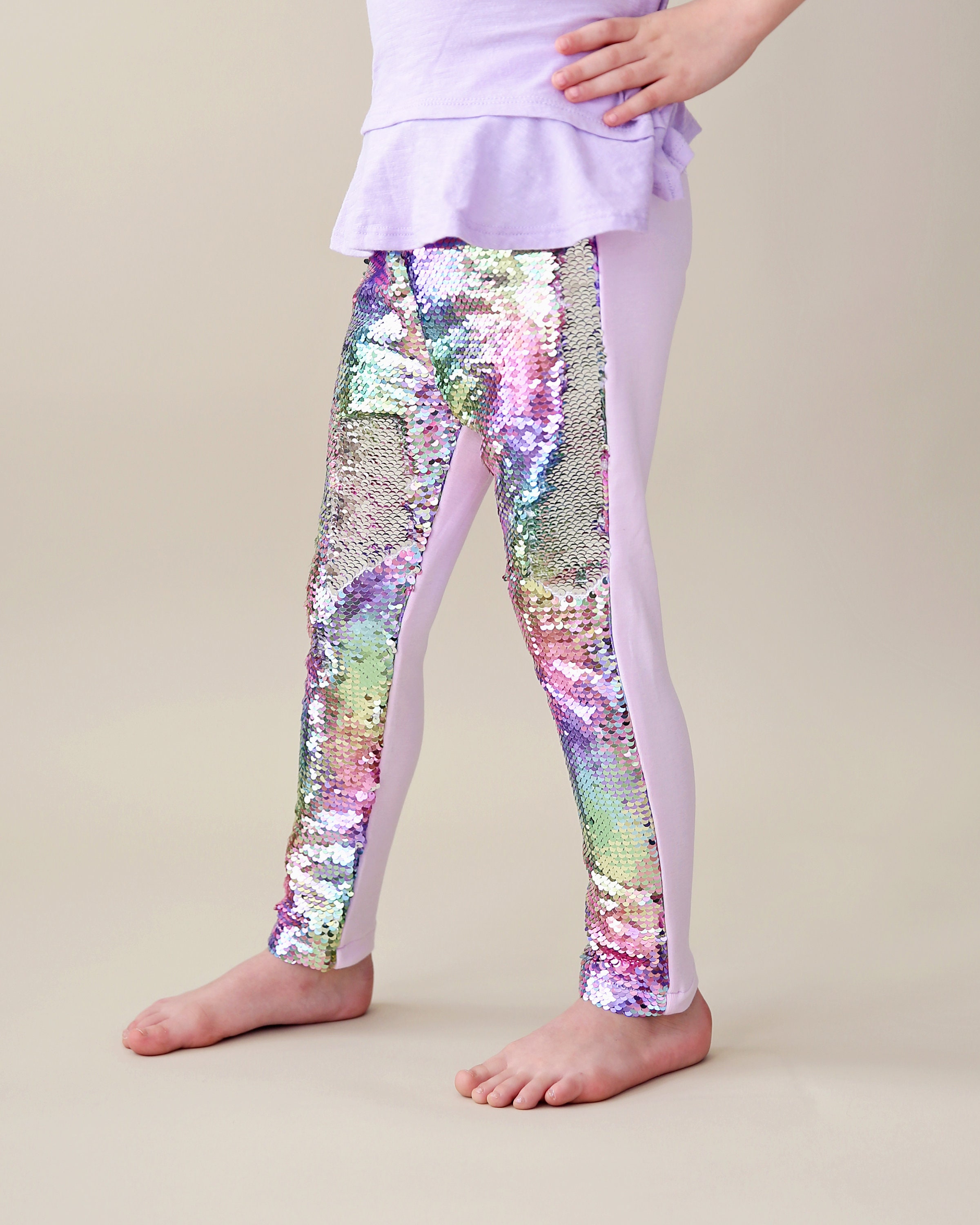 Pastel Rainbow Reversible Pants Rainbow Flip Leggings - Etsy