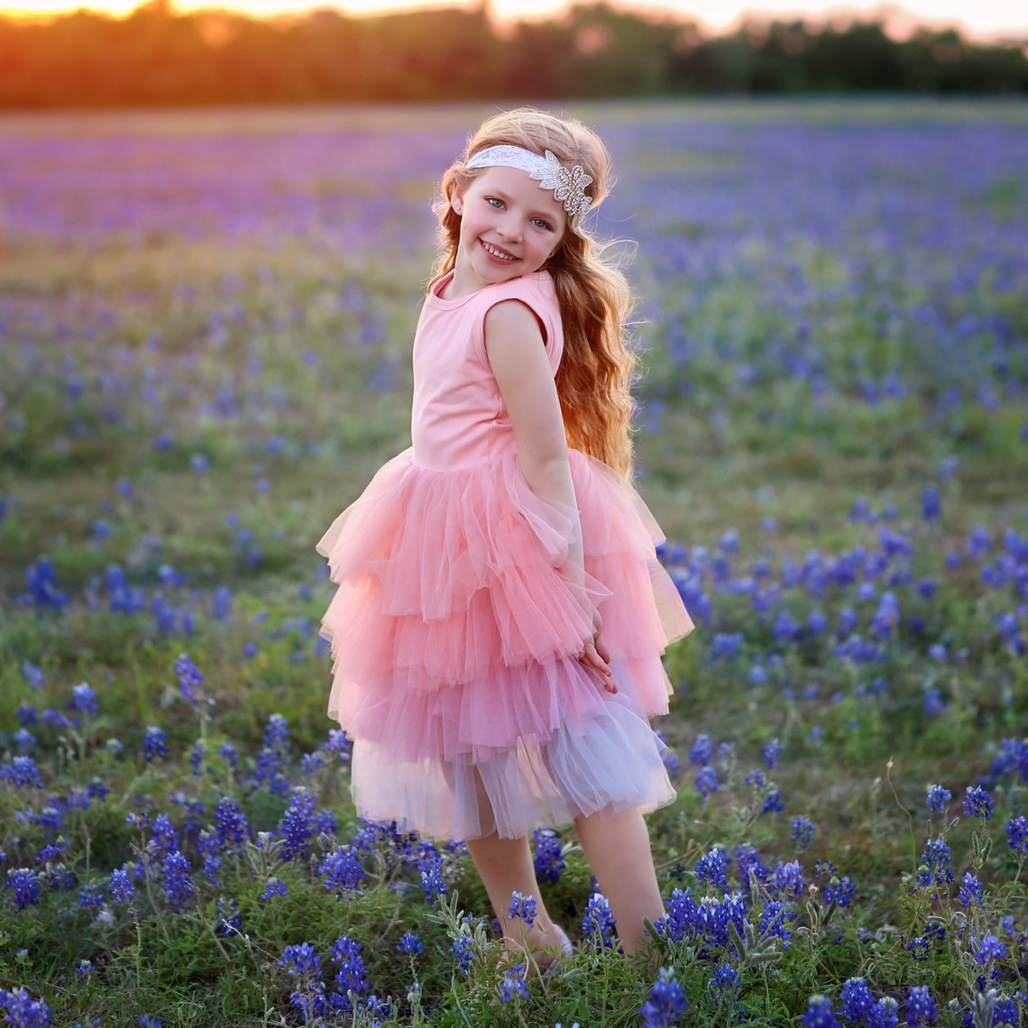Pink Ombre Dress Long Pink Tutu Dress Pink Tutu Dress - Etsy