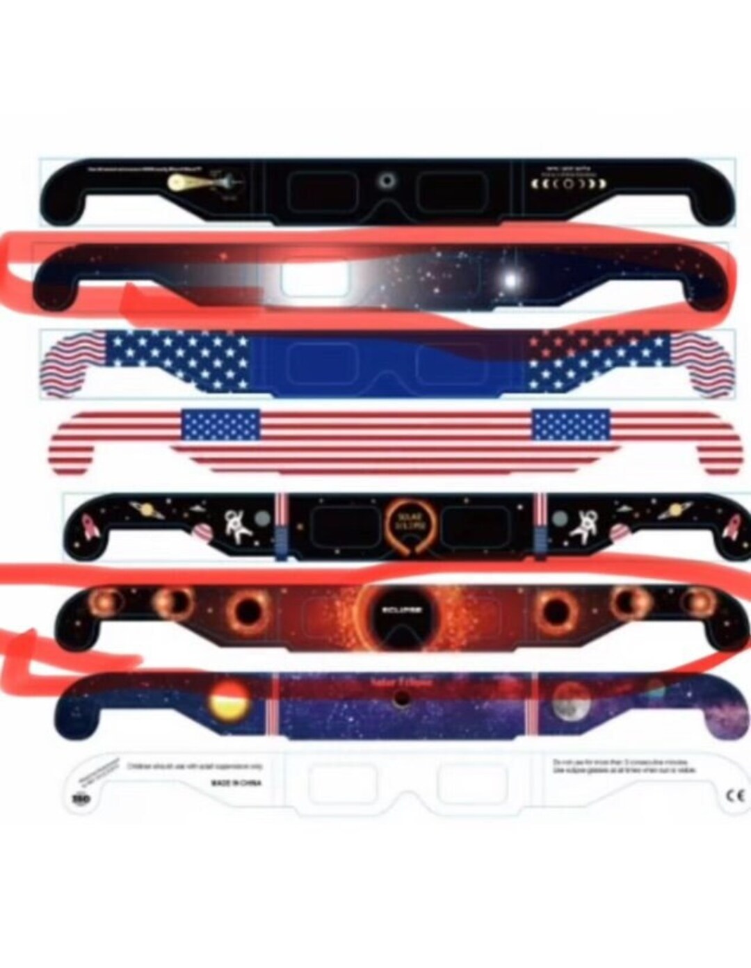 Best Cheap Solar Eclipse Glasses Free USPS Priority Shipping NASA FDA ...
