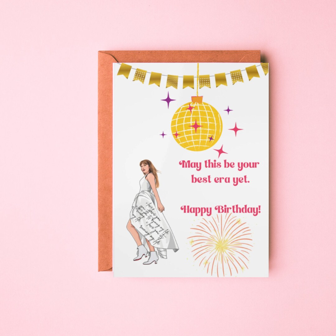 TTPD Birthday Card / TTPD Eras Tour Birthday Card / Taylor Swift ...