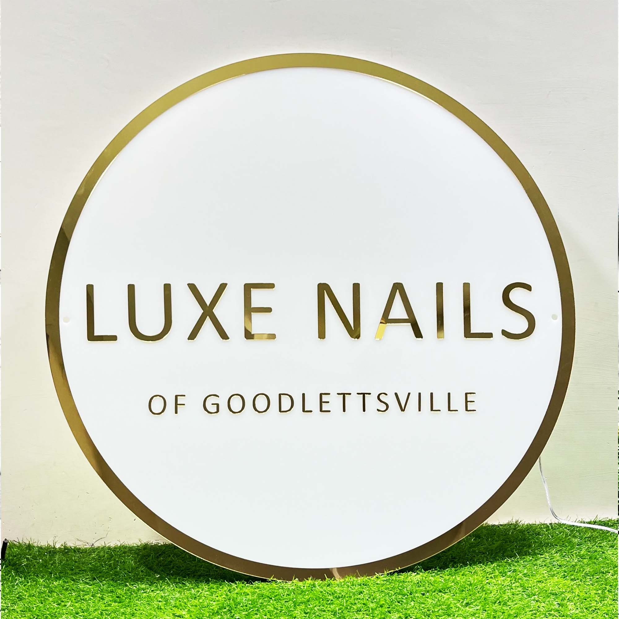 Custom Round Acrylic Logo Sign, Custom 3D Acrylic Business Sign, Round ...