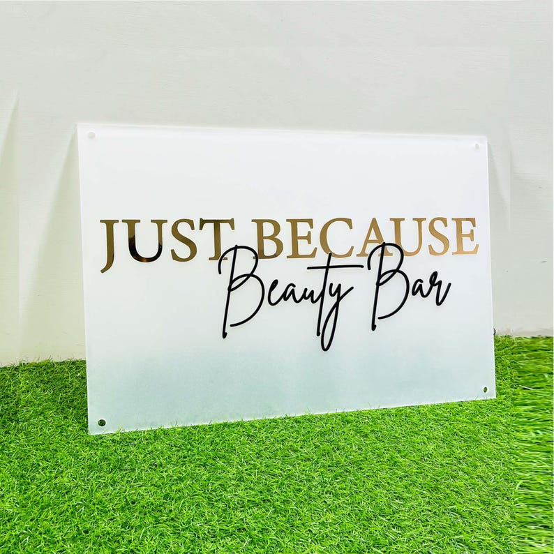 Custom 3D Acrylic Business Sign | Rectangular 3D Business Logo Sign ...