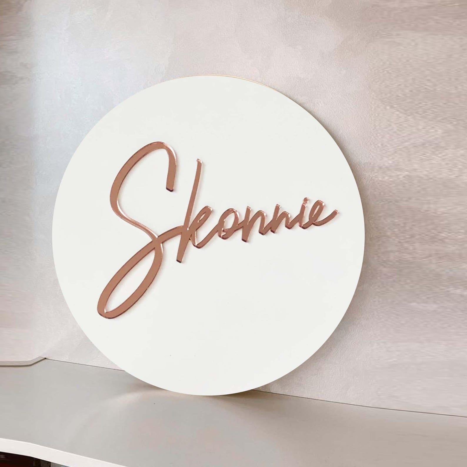 Custom Round Business Logo Sign, Office Acrylic Logo Sign, Custom 3D ...
