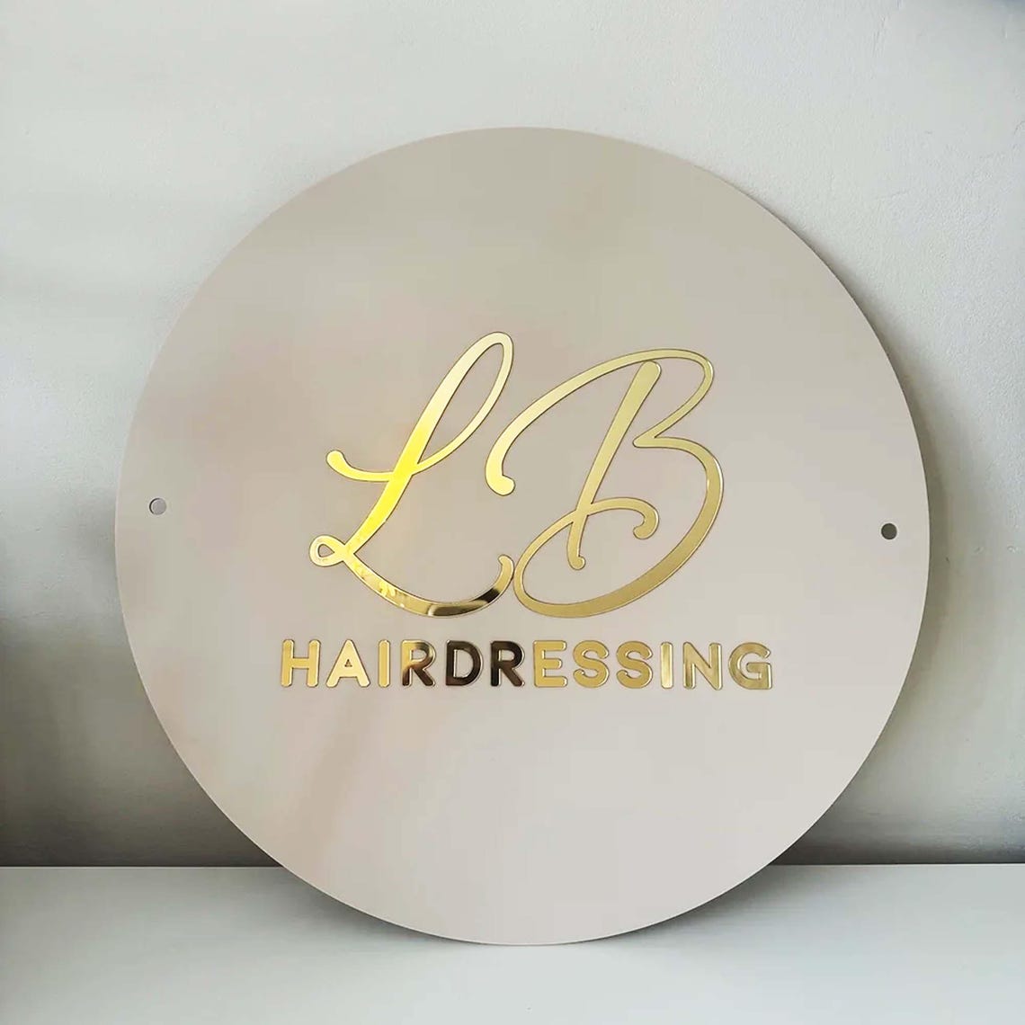 Custom Round Business Logo Sign, Office Acrylic Logo Sign, Custom 3D ...