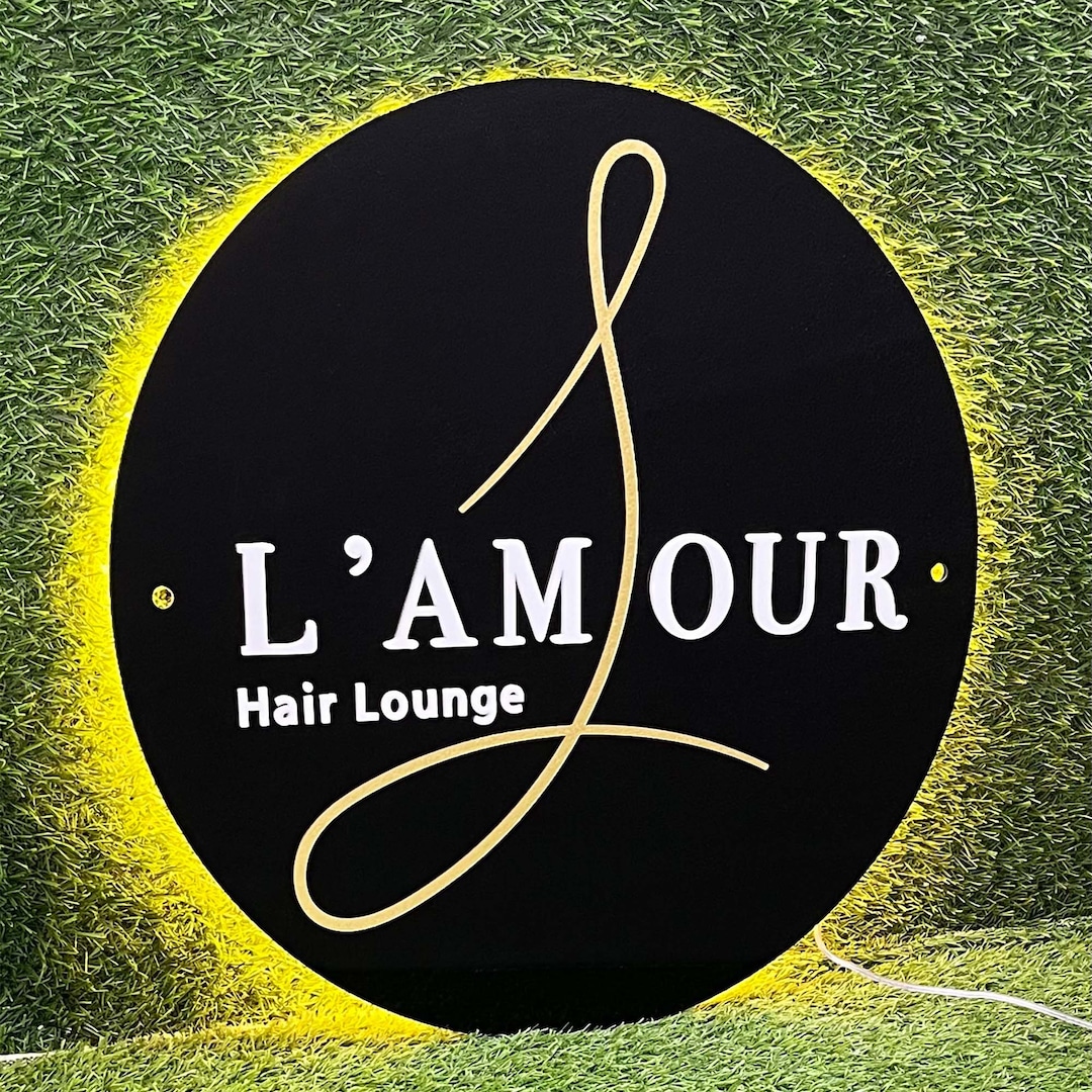 Custom Round Acrylic Logo Sign, Custom 3D Acrylic Business Sign, Round ...