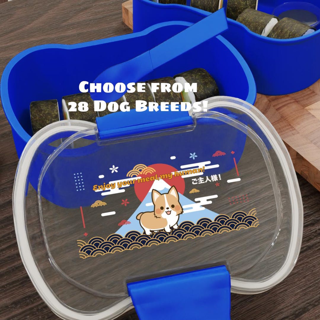 Personalized Dog Breeds Two-tier Bento Box, Fuji Mountain Lunchbox for ...