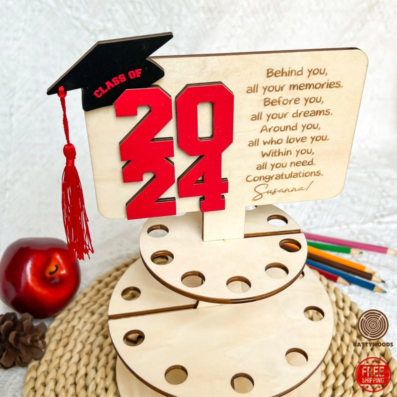 Personalized Graduation Money Cake: Plywood Money Tree Holder - Etsy