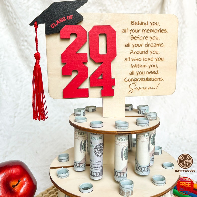 Personalized Graduation Money Tree Holder: Keepsake Gift - Etsy