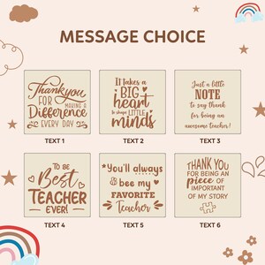 Custom Teacher Sticky Note Holder, End of Year Teacher Gift, Teacher ...