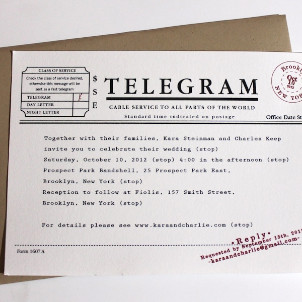 Telegram Invitation - Etsy
