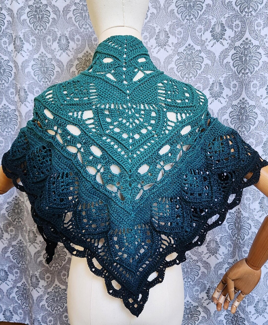 Gothic Wedding Shawl, Steampunk Capelet, Victorian Gothic Shawl, Lace ...